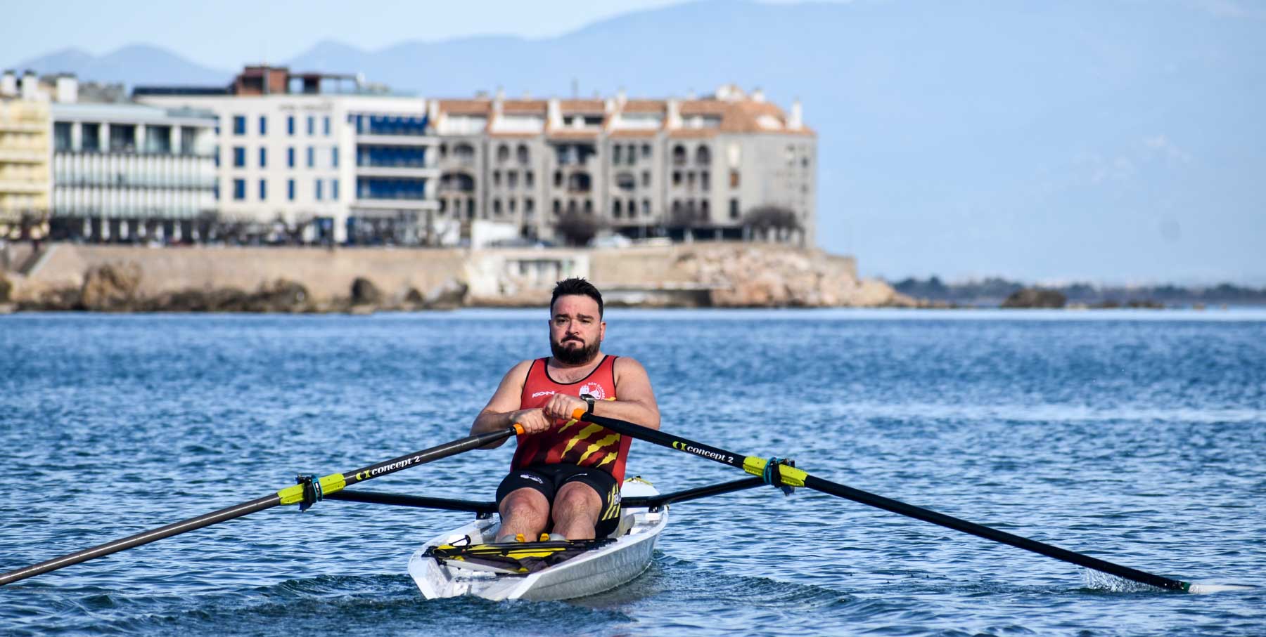 Nearly thirty rowers in the II L'Escala Coastal Rowing – Club Nàutic L ...